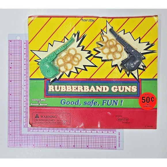 Other | Vintage Vending Display Board Rubberband Guns 545 | Poshmark